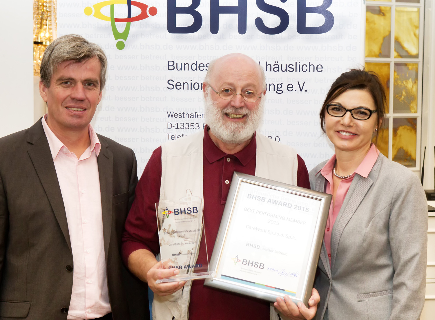 Bundesverband BHSB verleiht „BHSB Care Award“ - GESUNDHEIT ADHOC
